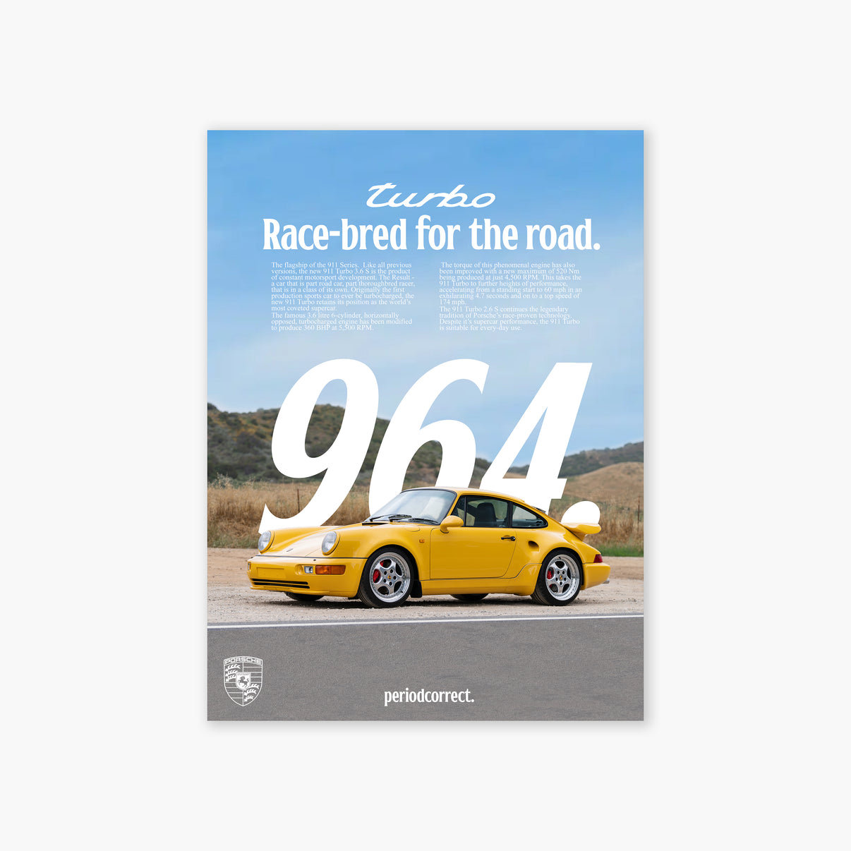 964 Turbo Poster – period correct posters.